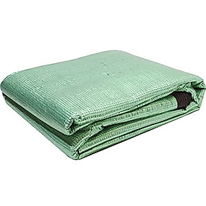 e.share 95% Green Aluminet Sun Shade Cloth Fabric Privacy Screen Car Cover Pet Cover with Grommets for Patio Garden Pergola Cover Canopy 6.5x6 FT