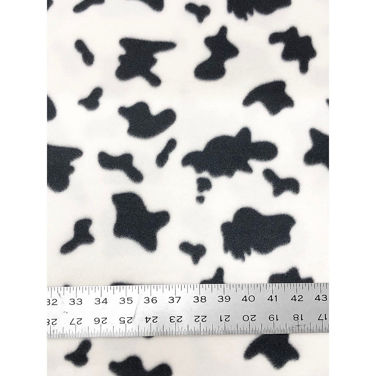 Assorted Anti Pill Fleece Fabric by The Yard or Roll (Cow Print)