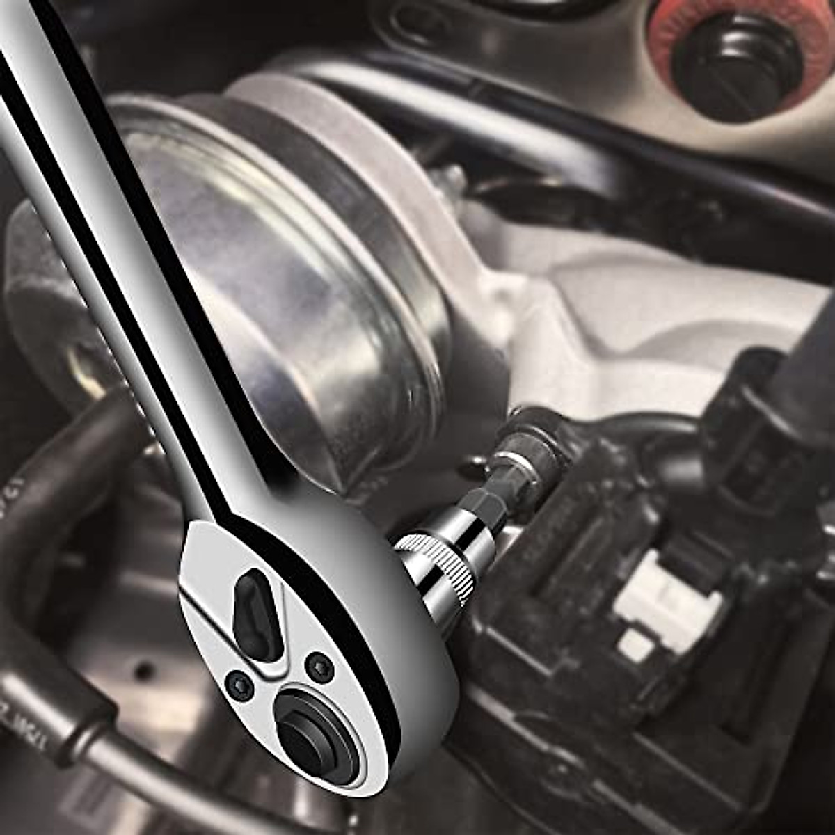 MULWARK 37 PCS Premium Hex Bit Allen Socket Set, 3/8, 1/4, 1/2 in. Drive, Automotive,Bike,Motorcycle& ATV | SAE & Metric S2 Steel & High Torque Strengthened CR-V Socket (regular, 37, Piece)