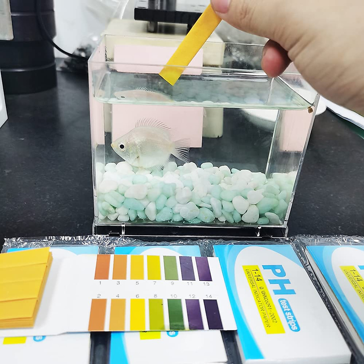 Jimitop pH Test Strips,10 Packs of 800 Strips pH 1-14 Test Paper,for Urine,Saliva,Drinking Water,Pool,Spa,Soap,Fish Tank and Liquids