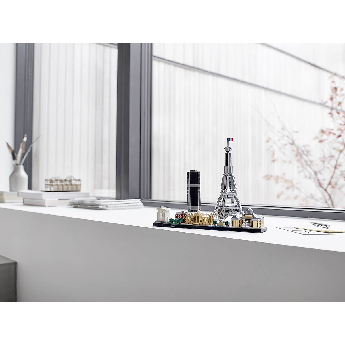 LEGO Architecture Paris Skyline, Collectible Model Building Kit with Eiffel Tower and The Louvre, Skyline Collection, Office Home Décor, Unique Gift to Unleash any Adult's Creativity, 21044