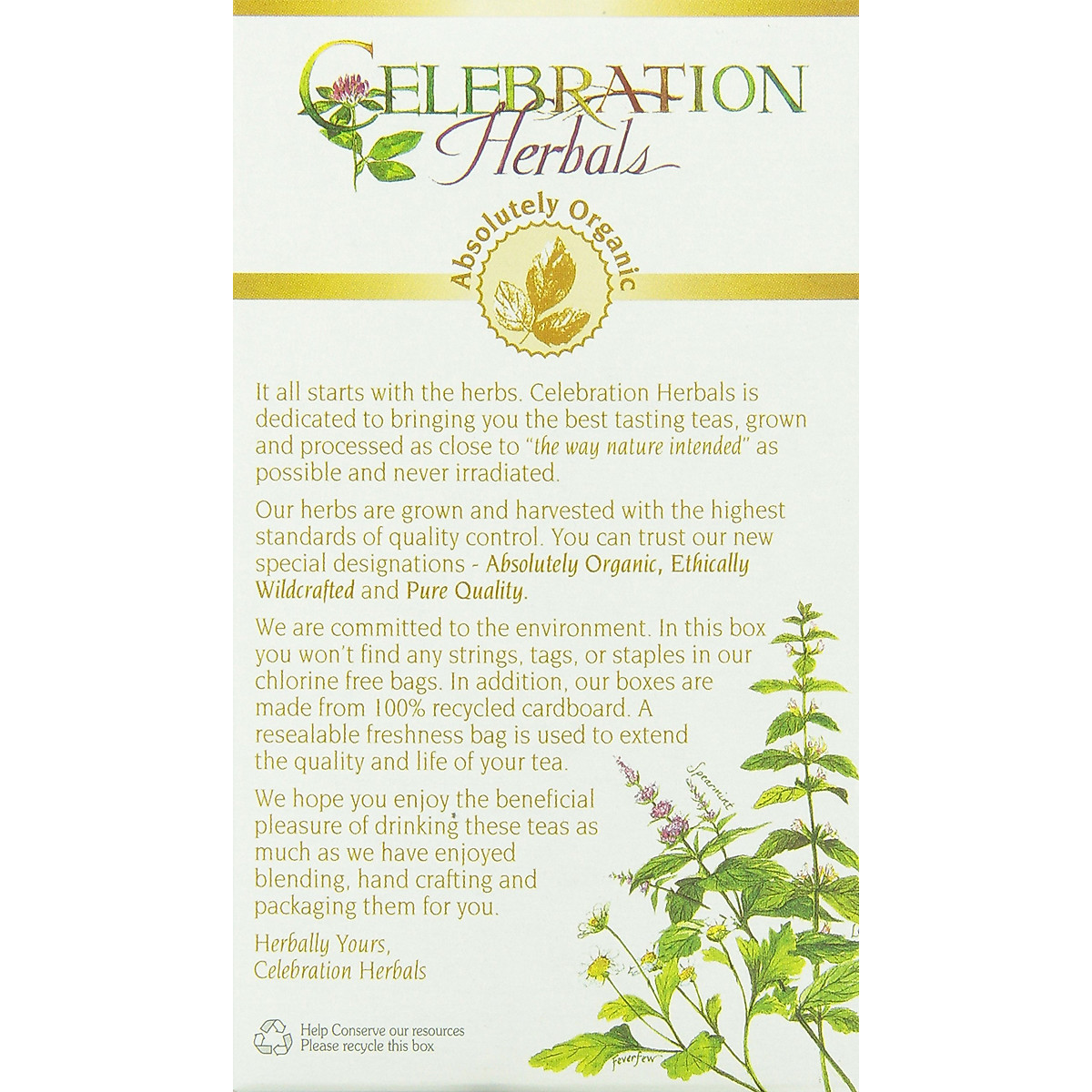 Celebration Herbals Organic Anise Seed Tea Caffeine Free, 24 Herbal Bags