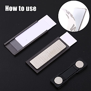 Chinco 50 Pieces Magnetic Name Badge Holder Waterproof Magnet Name Tags Magnetic Name Holder Clear Plastic ID Card Holder for Conferences Office Events Teachers Doctors Nurses (Horizontal)