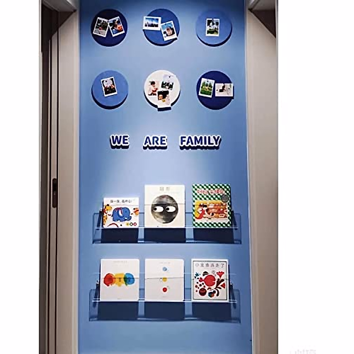 2-Pack Acrylic Magazine Holder Brochure Holder, 17" Record Holder Magazine Rack, Fashion Hanging Bookshelf Literature Storage Rack for Waiting Room, Living Room, Office,Translucent Gray 17 Inch