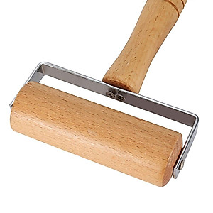 T Shape Pastry Roller, Fondant Bakery for Kitchen Pin Pastry Tool Dough Roller Wooden Multifunction Cookie Pizza Rolling Pin Pasta Hand Chapati(4)