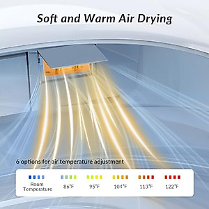 WOODBRIDGE Smart Bidet Toilet with Auto Open/Close Lid, Foot Sensor Operation,Dual Auto Flush, Heated Seat, Power Outage Flush,Hygienic Wash,Night Light,LT610