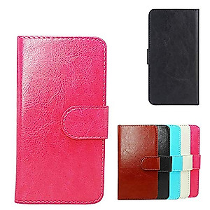FZZSZS PU Leather Wallet Flip Protective Case for Emporia Smart 6,Magnetic Flip Cover with Card Slots and Stand Shell for Emporia Smart 6 (6.58") - rose
