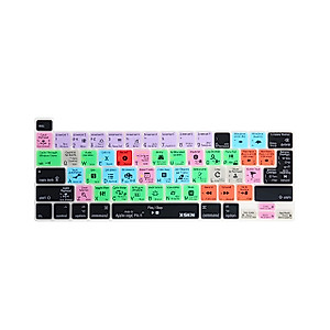 XSKN Logic Pro X Silicone Shortcut Keyboard Cover Skin for 2019 New MacBook Pro 16 inch A2141 2020 New MacBook Pro 13.3 inch A2338 M1 A2251 A2289 with Touch Bar & Touch ID US and EU Universal Version