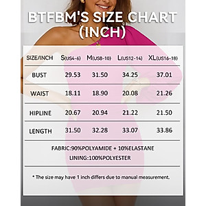 BTFBM Women One Shoulder Ruched Bodycon Mini Dress Puff Long Sleeve 2025 Summer Fall Club Party Cocktail Short Dresses(Solid Rose Red, Small)