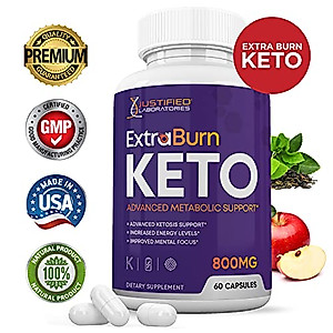 (3 Pack) Extra Burn Keto Pills 800MG Includes Patented goBHB® Exogenous Ketones Advanced Ketosis Support for Men Women 180 Capsules