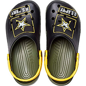 Crocs Unisex Classic United States Military Clogs, Army, 11 US Men