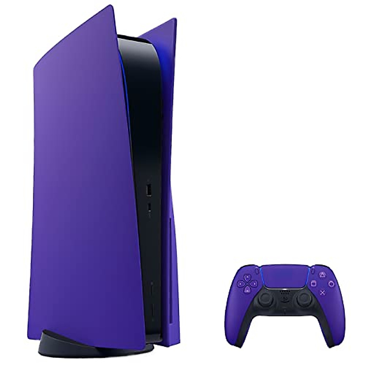 Disc Edition Face Plates Cover Skins Shell Panels for PS5 Console, Playstation 5 Accessories Faceplate Protective Shell Replacement Plate Dustproof Anti-Scratch (Disc Galactic Purple)