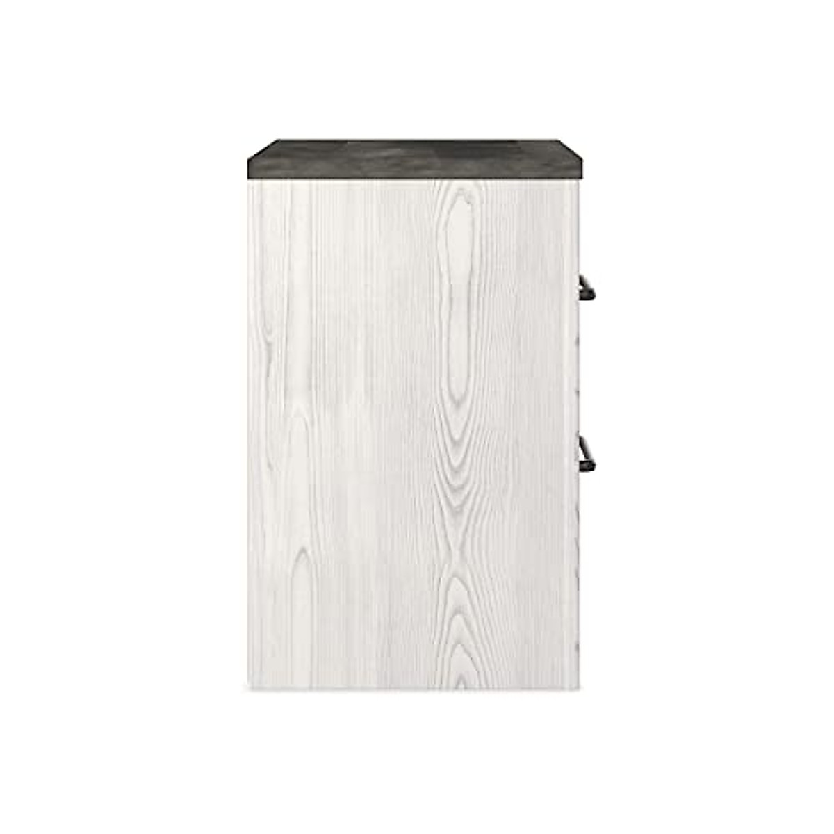 Signature Design by Ashley Gerridan Coastal Two Drawer Nightstand, White/Gray