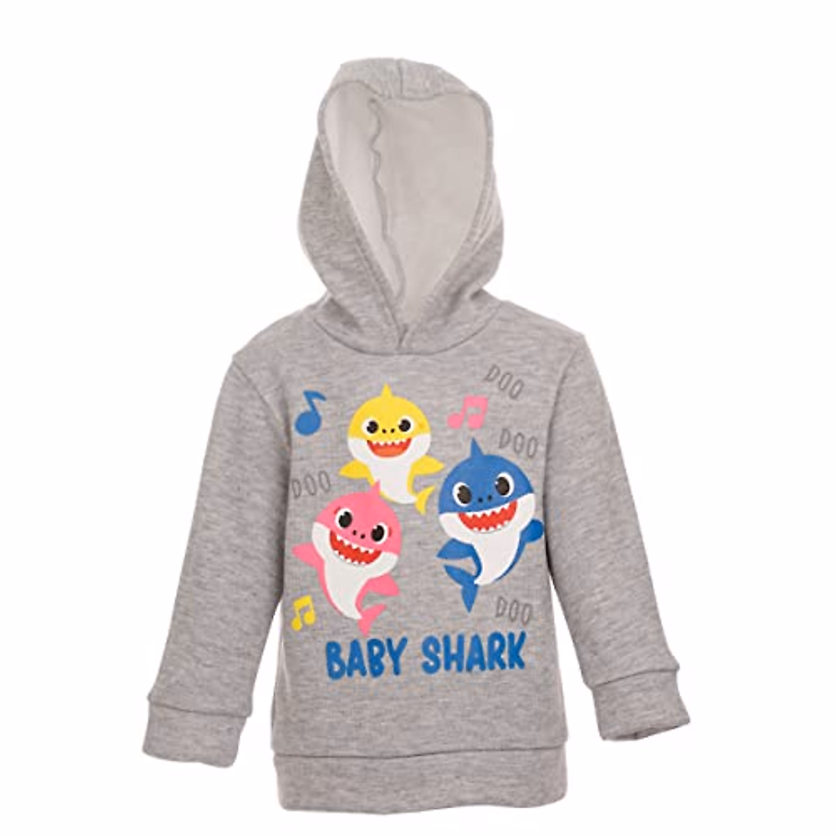 Pinkfong Baby Shark Toddler Boys Fleece Jogger Pullover Hoodie & Pants Set Grey 4T