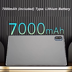 FOTABPYTI 10 Inch Tablet, WiFi Tablet 100‑240V 5G WiFi Dual Speakers Dual SIM Card Slot 4G Communication for Daily (US Plug)