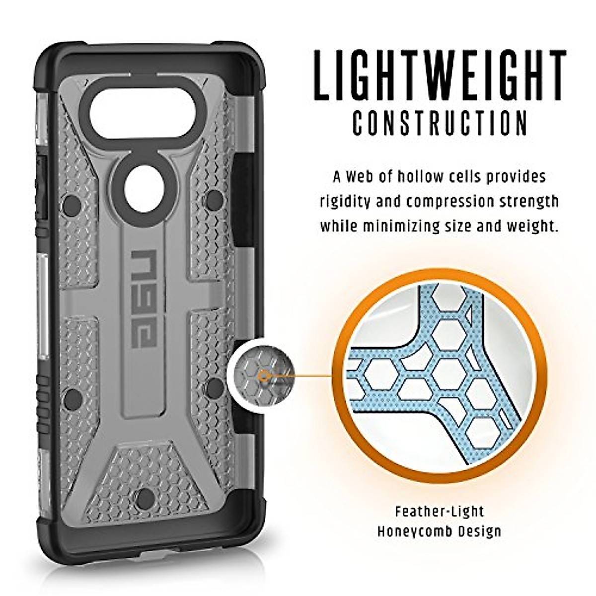 URBAN ARMOR GEAR [UAG] LG V20 Plasma Feather-Light Rugged [Ash] Military Drop Tested Phone Case