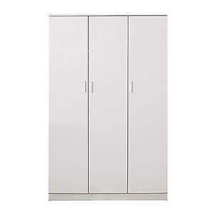 Panana 3 Door Wardrobe, Armoires with Storage Shelves and Hanging Rail Clothes Storage Cabinet for Bedroom