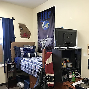 ZKflager Miller Flag Astronaut Meme Flag Funny Cool Flags Banner 3x5 Ft for Man Cave Frat Room Guys College Dorm Bedroom Wall