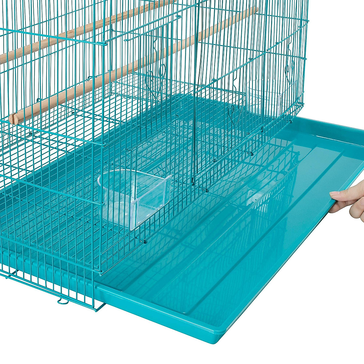 Yaheetech Flight Bird Cage Metal Extra Space Parakeet Cage for Medium Small Birds Cockatiels Conures Budgies Lovebirds