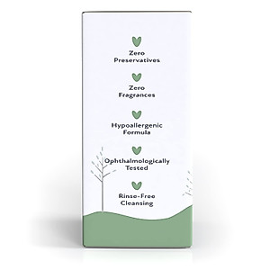 Natural Essentials Lil' Peepers Baby Eye Wipes and Eyelid Cleanser, Preservative-Free & Rinse-Free, Pediatrician Recommended Hypoallergenic Soft Eyelid Wipes for Babies, Kids & Adults, 30 Count (2pk)