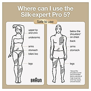 Braun IPL Long-lasting Hair Removal System for Women and Men, NEW Silk Expert Pro 5 PL5347, Head-to-toe Usage, for Body & Face, Alternative to Salon Laser Hair Removal, With 3 Extra Caps