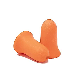 Plugfones Basic Pro Wireless Bluetooth in-Ear Earplug Earbuds - Noise Reduction Headphones with Noise Isolating Mic and Controls (Blue & Orange)