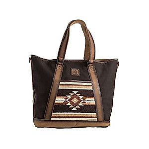 STS Ranchwear Women's Multifunctional Large Capacity Travel Shopper Sioux Falls Collection Carry All Bag with Shoulder Strap, Brown