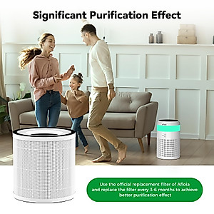 Afloia Original Efficient Filter, Compatible with Demi Air Purifier (ASIN:B0BMW34T98), Remove 99.99% Pets Hair Dander Odor Dust Smoke Mold Pollen