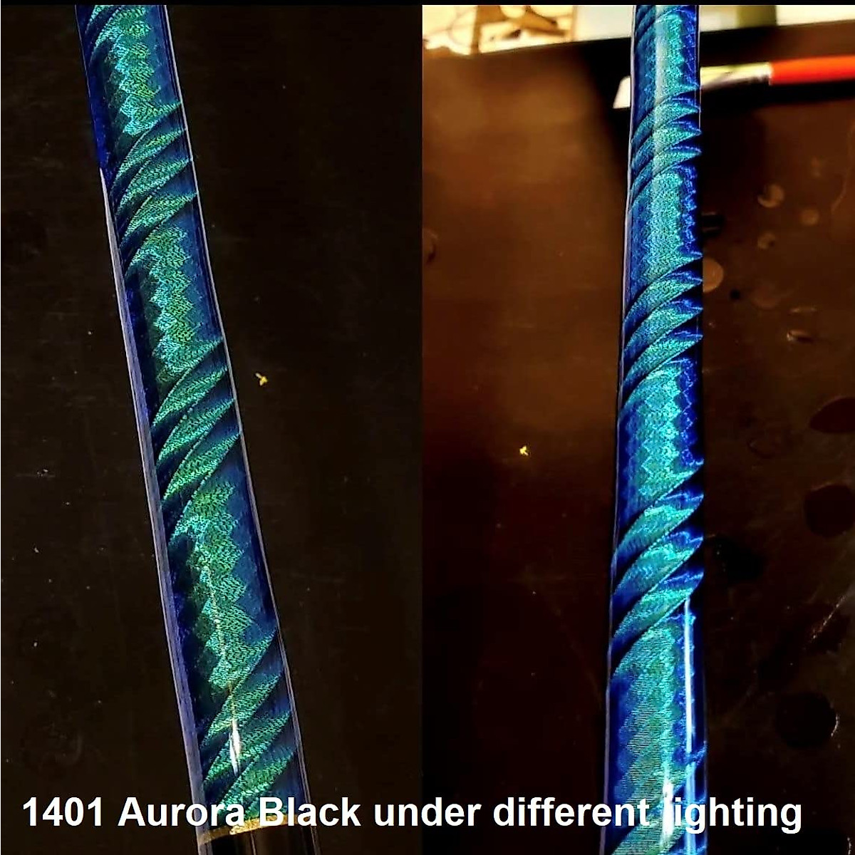 Hitena Rod Wrapping Thread - Metallic Aurora Winding Thread. Color Shifting Thread That Changes Color by Different Light, Angle and Background