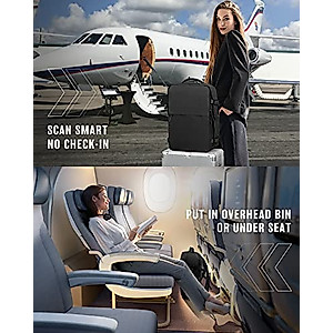 bergsalz Black Travel Backpack Essentials For Women Men Airline Approved Personal Item Travel Bag Carry On Bag Gym Waterproof Backpack Purse College Laptop Bag