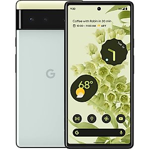 Google Pixel 6 – 5G Android Phone - Unlocked Smartphone with Wide and Ultrawide Lens - 128GB - Sorta Seafoam