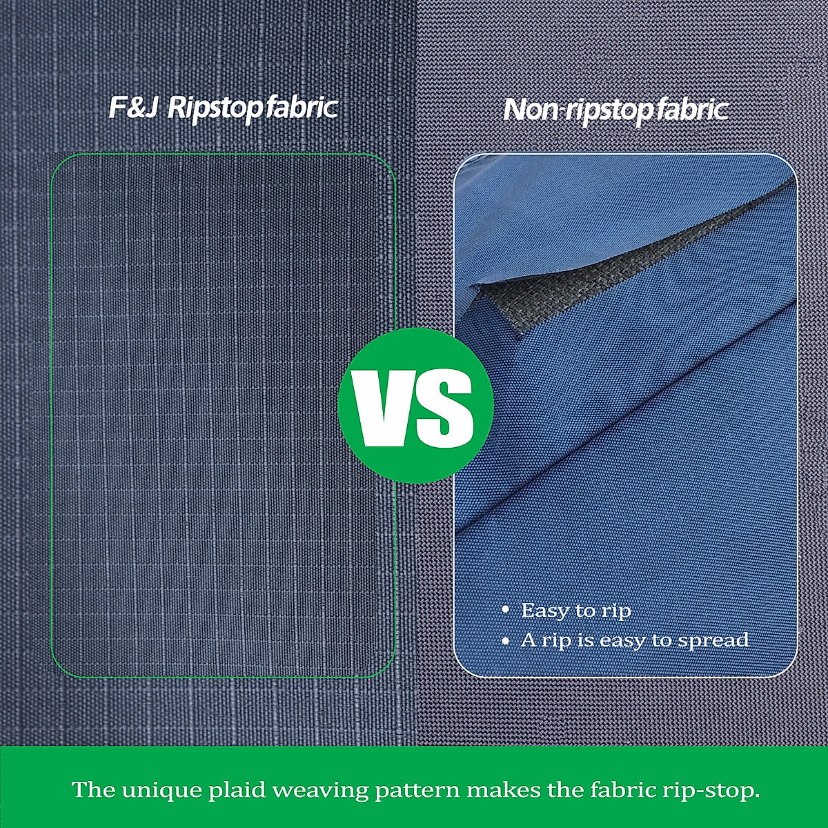 F&J Outdoors Patio Furniture Covers, Heavy Duty Waterproof UV Resistant Snow Protection Cover Fits Rectangular Table with Chairs Set, Grey, 102"Wx74"Dx27.5"H