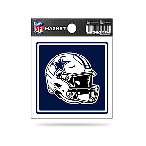 Rico Industries NFL Football Dallas Cowboys 3D Helmet 4" x 4" Magnet for Car, Refrigerator, Locker, Office Cabinet