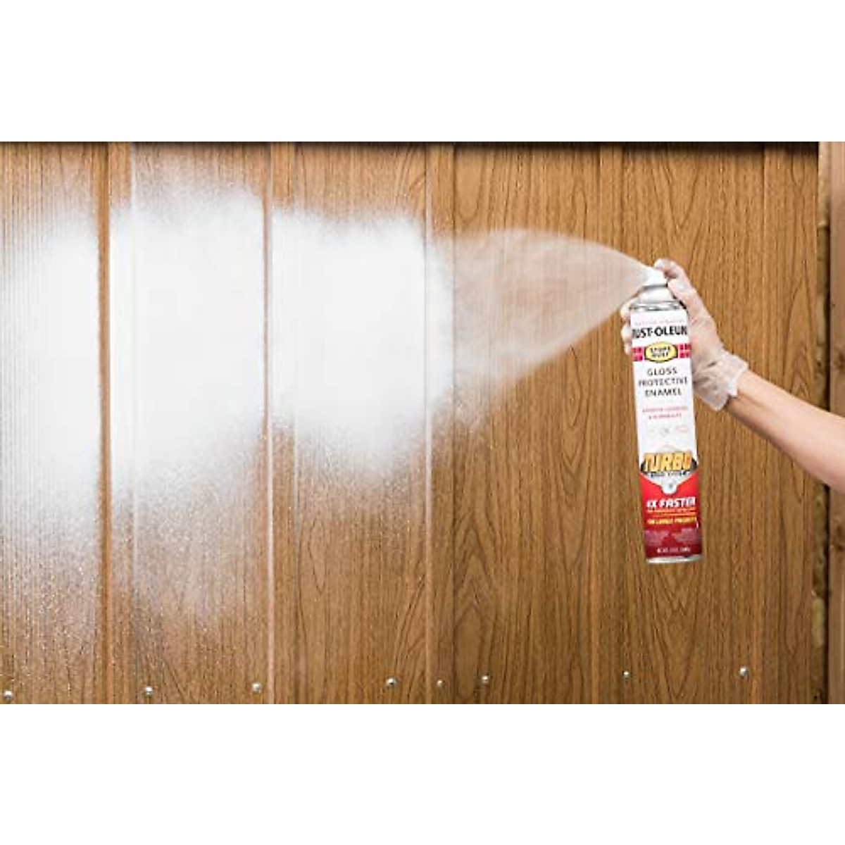 Rust-Oleum 334133 Stops Rust Turbo Spray Paint, 24 oz, Gloss White