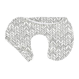 2 Pack (Arrow & Speckles) Nursing Pillow Cover Slipcover for Breastfeeding Pillows, Soft and Comfortable Safely Fits On Standard Infant Nursing Pillows (Arrow & Speckles) (Arrow & Speckles)