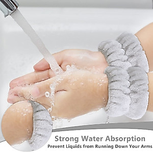 6 Pcs Microfiber Spa Set - Headband, Face Wash Headbands, Makeup Headbands with Wristbands for Skincare