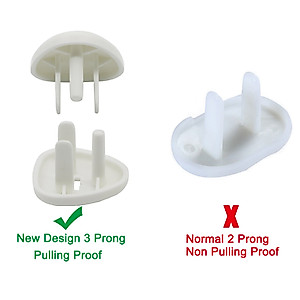 UCLEVER Outlet Plug Covers Baby Proofing Electric Protector Caps Kit for Child Safety (24 Plugs + 4 Keys)