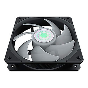 Cooler Master SickleFlow 120 Black Case & Cooling Fan - Improved Air Balance Blades, 62 CFM, 2.5 mmH2O, 8 to 27 dBA - Black