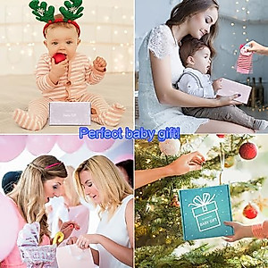 BLOOBLOOMAX Baby Infant Rattle Socks Toys, Sock rattles for Babies 0-24 Months Baby Animal Foot Finder Learning Toy (Cotton B)