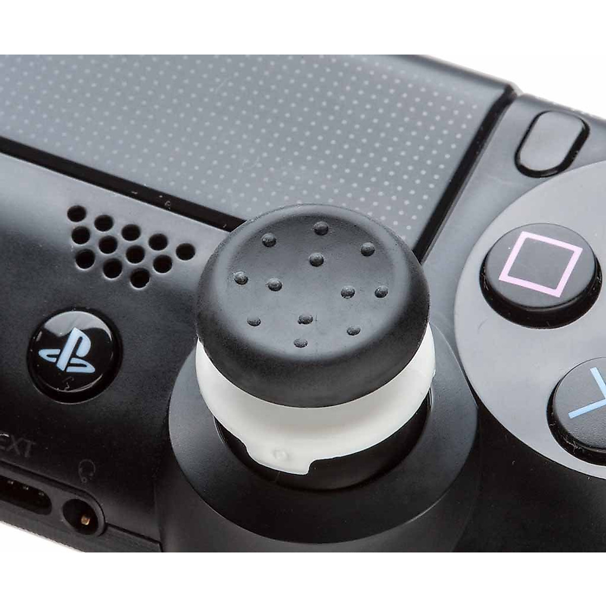 KontrolFreek GamerPack VX for PlayStation 4 (PS4) Controller | Performance Thumbsticks | 3 High-Rise, 1 Mid-Rise Concave | Black/Orange