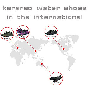 Kararao Women's Water Shoes Quick Dry Barefoot Swim Shoes Beach Shoes Pool Surfing Sailing Walking Jogging Yoga Outdoor Aqua Sports
