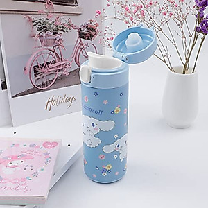 Cartoon Kitty Stainless Steel Vacuum Bottle Leakproof,Insulated for Hot or Cold Water Bottle Travel Mug for Girl-5