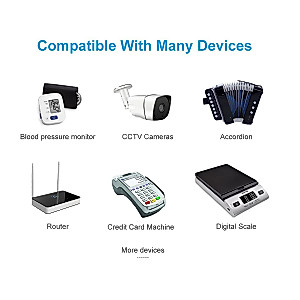 Liwinting 5Meters/16.4Feet DC Power Adapter Extension Cable, 1.35mm x 3.5mm Male to Female Jack DC 5 V Power Adapter Plug Extension Cord for DC Power Adapter, CCTV Security Camera etc. - Black