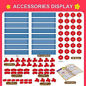 OleFun Fort Building Kit for Kids 4,5,6,7,8+Year Old Boys & Girls, 140 pcs, Creative STEM Building Toys for DIY Castles, Tunnels, Play Tent, Ideal Gift for Aged 5-8