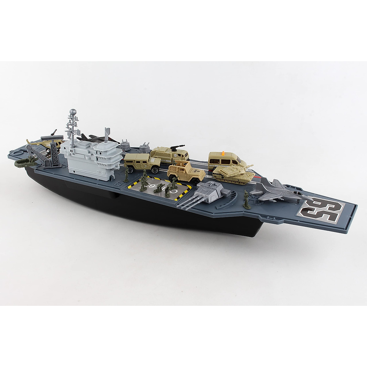 Daron Worldwide Trading Aircraft Carrier BP96243 Playset ,for 36 months to 180 months Gray