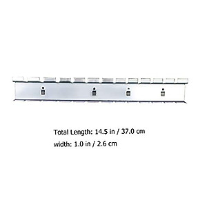 DOITOOL Screwdriver Storage Rack Tool Tray Holder Rack Wall Mount Organizer Tool Trays Storage Hanger Holder for Home Garage Garden (Silver)