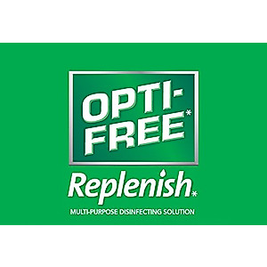 OPTI-FREE Replenish Multi-Purpose Disinfecting Contact Lens Solution, 2 oz (Pack of 6)
