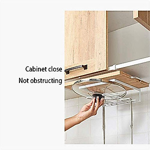 DRNKS Pot Cover Rack Spoon Rack Shelf Storage Box Storage Rack Bracket Spoon Rack Kitchen Tools Suitable for Kitchen