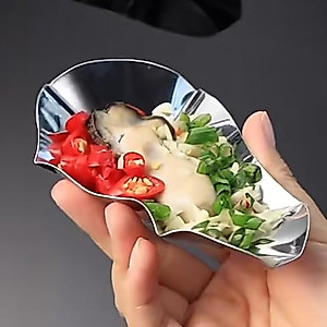 25 Pcs Grillable Oyster Shells, 304 Stainless Steel Oyster Grilling Shells for Cooking and Baking