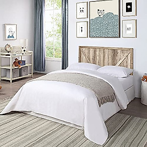 Pvillez Convertible Crib, 4-in-1 Convertible Crib, Farmhouse Style Baby Crib Converts to Toddler Bed, Daybed and Full Size Bed, Easy Assembly (Vintage Chestnut)